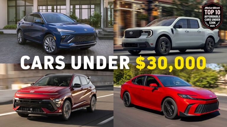 10 Most Worthy Affordable Cars Under $30K - USA Cars AZ